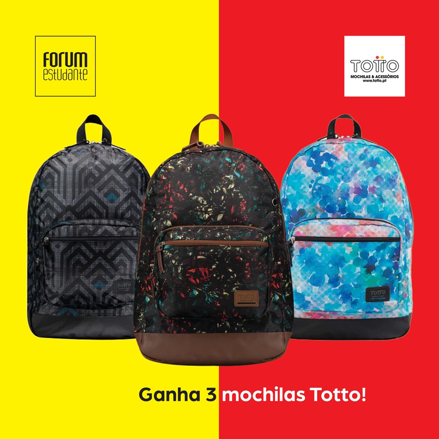 Passatempo! Ganha 3 mochilas Totto!